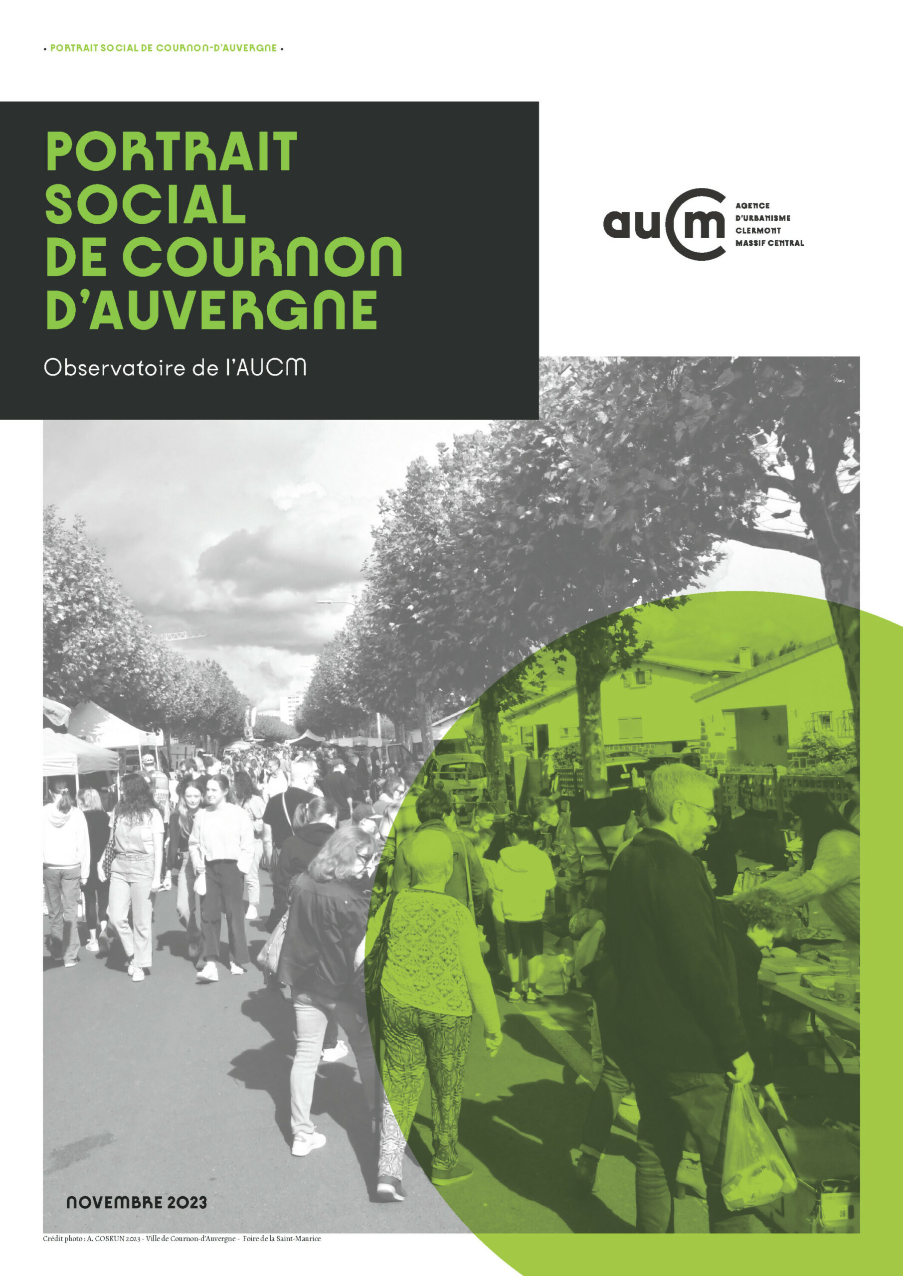 Portrait Social de Cournon-d'Auvergne - 2023 | AUCM : Agence d'urbanisme Clermont Massif Central
